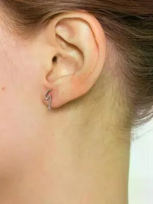 AGNÈS B. Logo Earring
