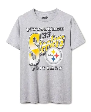 Junk Food Clothing Nfl Pittsburgh Steelers Bootleg Flea Market Tee - Heather Grey