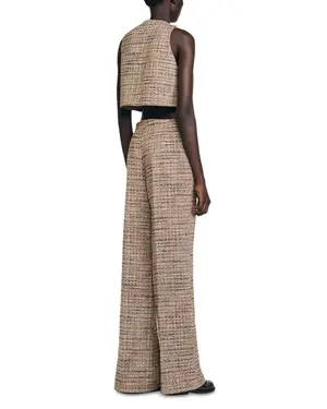 Sandro Decorative Tweed Trousers