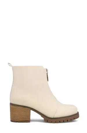 Mia Fabiola Front Zip Ankle Boots - Seashell
