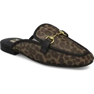 Mia Bouquet Bit Loafer Mule - Leopard Print