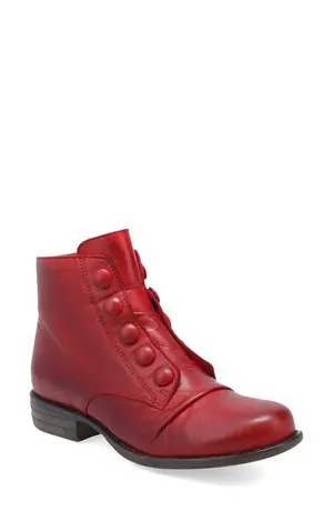 Miz Mooz Louise Ankle Boots - Red