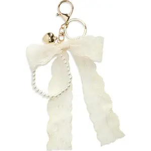 Bp. Bow Faux Pearl Bag Charm - Ivory