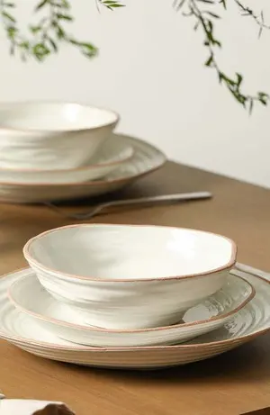 STONE + LAIN Nami Stoneware 12-piece Dinnerware Set