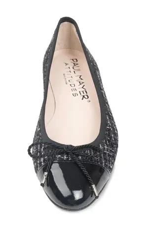 PAUL MAYER ATTITUDES Cap Toe Ballet Flat