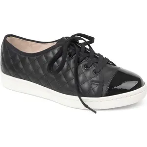 PAUL MAYER ATTITUDES Samba Cap Toe Sneaker - Black/black Patent