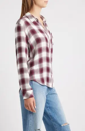 Rails Hunter Plaid Button-up Shirt - Rasberry Wine