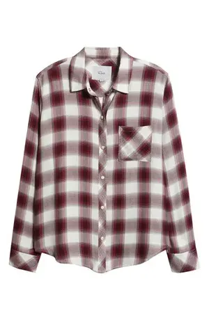 Rails Hunter Plaid Button-up Shirt - Rasberry Wine