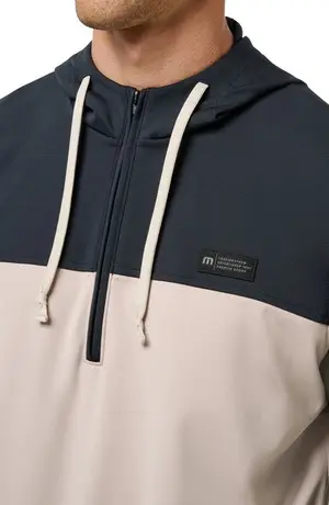 Travis Mathew Colorblock Half Zip Hoodie