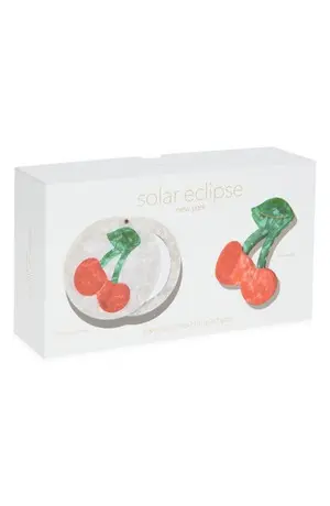 SOLAR ECLIPSE Cherry Claw Clip & Mirror Set