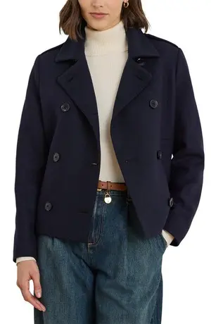 Ralph Lauren Double-breasted Wool-blend Twill Jacket - Regal Navy