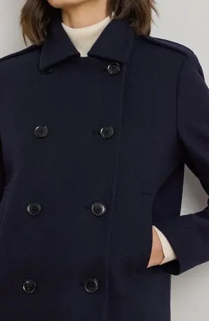 Ralph Lauren Double-breasted Wool-blend Twill Jacket - Regal Navy