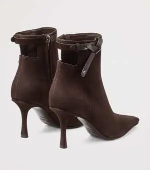 JIMMY CHOO Camie Ab 85 Suede Heeled Boots