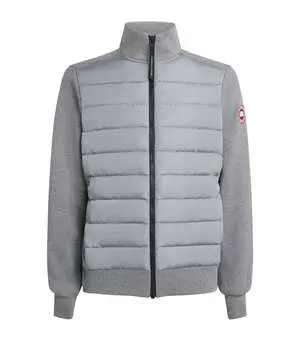 Canada Goose Down Hybridge Huron Zip-up Sweatshirt - Silver