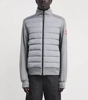 Canada Goose Down Hybridge Huron Zip-up Sweatshirt - Silver
