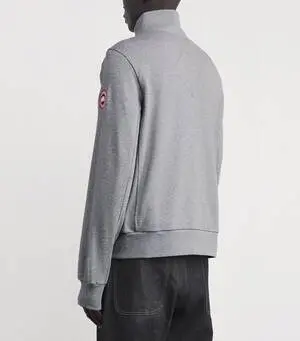 Canada Goose Down Hybridge Huron Zip-up Sweatshirt - Silver