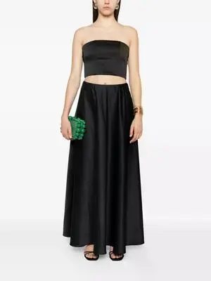 FORTE_FORTE Satin A-line Skirt