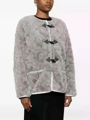 FORTE_FORTE Toggle-fastening Textured Jacket