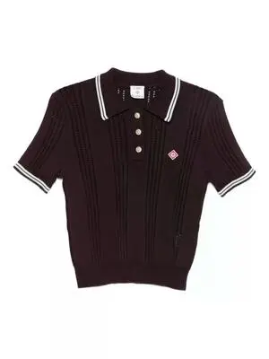 Casablanca Short-sleeved Cotton Polo Shirt - Red