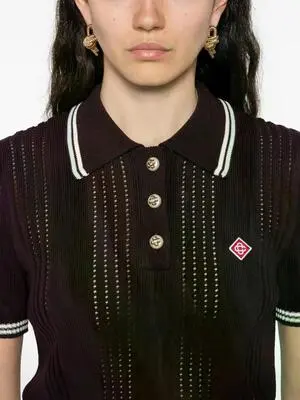 Casablanca Short-sleeved Cotton Polo Shirt - Red