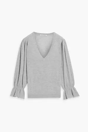 Autumn Cashmere Ruffled Cashmere Sweater