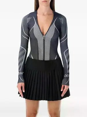 Off-White Diag Seamless Zip Bodysuit