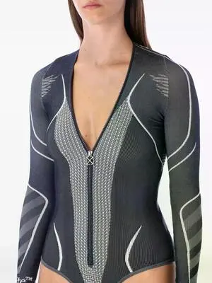 Off-White Diag Seamless Zip Bodysuit