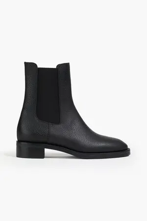 STUART WEITZMAN Lenora Pebbled-leather Chelsea Boots