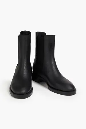STUART WEITZMAN Lenora Pebbled-leather Chelsea Boots