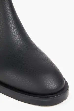 STUART WEITZMAN Lenora Pebbled-leather Chelsea Boots