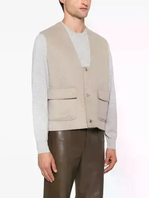 Nanushka Flap-pockets Cropped Gilet