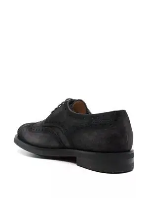 Santoni Suede Derby Shoes