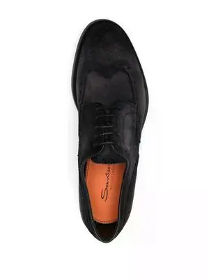 Santoni Suede Derby Shoes