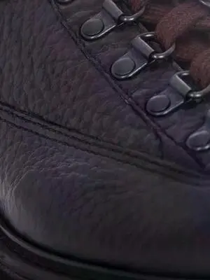 DOUCAL'S Textured Lace-up Shoes