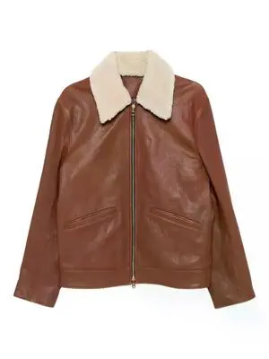 Paul Smith Collared Leather Jacket
