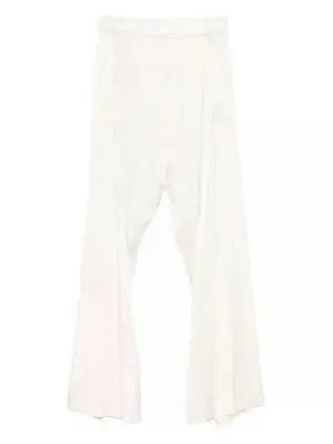 JULIUS Pintuck-detail Trousers - Neutrals
