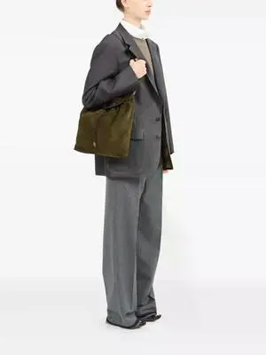 MAISON MARGIELA Suede Drawstring Shoulder Bag
