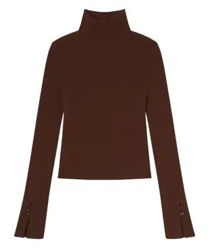 A.L.C. Jett Knit Merino Turtleneck Top