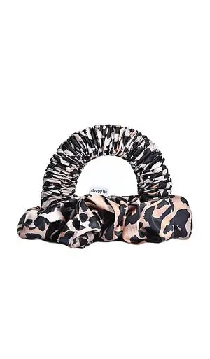 SLEEPY TIE Large Hair Tie - Cheetah Print