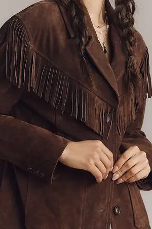 Blanknyc Fringe Suede Jacket