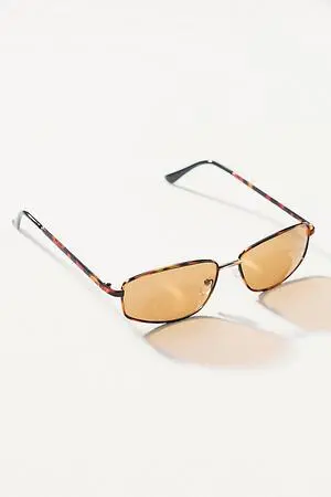 I-SEA Slim Metal Rectangle Sunglasses