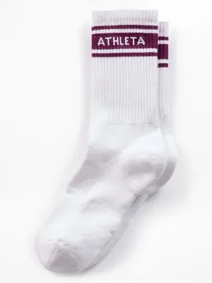 Athleta Everyday Crew Socks - Plum