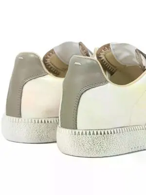 MAISON MARGIELA Metallic Panelled Sneakers - Neutrals