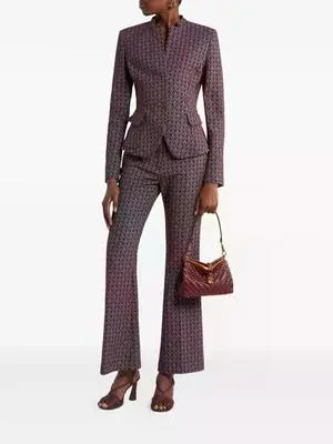 Etro Jacquard Flared Trousers
