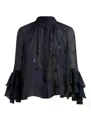 Etro Ruffled Georgette Shirt