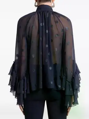 Etro Ruffled Georgette Shirt