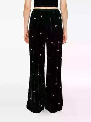 FORTE_FORTE Embellished Velvet Trousers