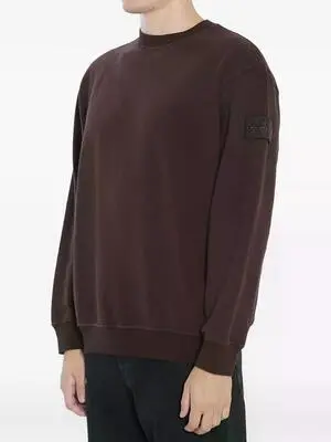 Stone Island Logo-patch Ribbed Sweatshirt