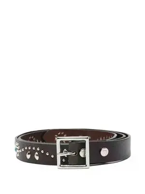 HTC LOS ANGELES Glendale Studded Belt - Brown
