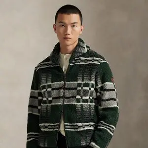 Ralph Lauren Geometric-print Pile Fleece Jacket